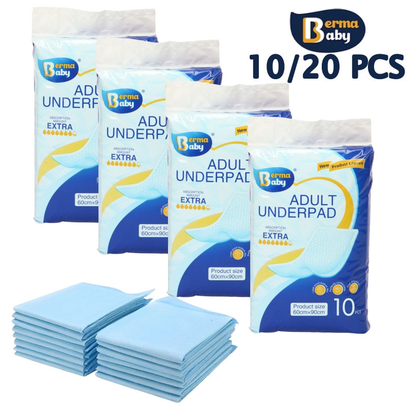 10/20pcs Underpads Adult Disposable Elderly Incontinence Diaper ...