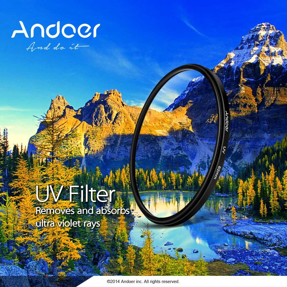 Andoer 52mm UV Ultra-Violet Filter Lens Protector for Canon DSLR Camera ...