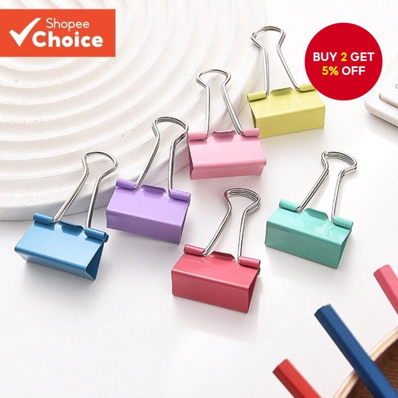 Office stationery clip Color long tail clip mixed dovetail clip Metal ...