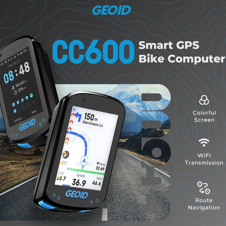 GEOID CC600 Bike Computer Color Route Navigation Bicycle Smart GPS Computer 11 Languages ...