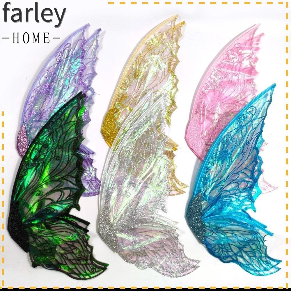 FARLEY Fairy Angel Wing Costume, Glitter Butterfly Fairy Wings Elf ...