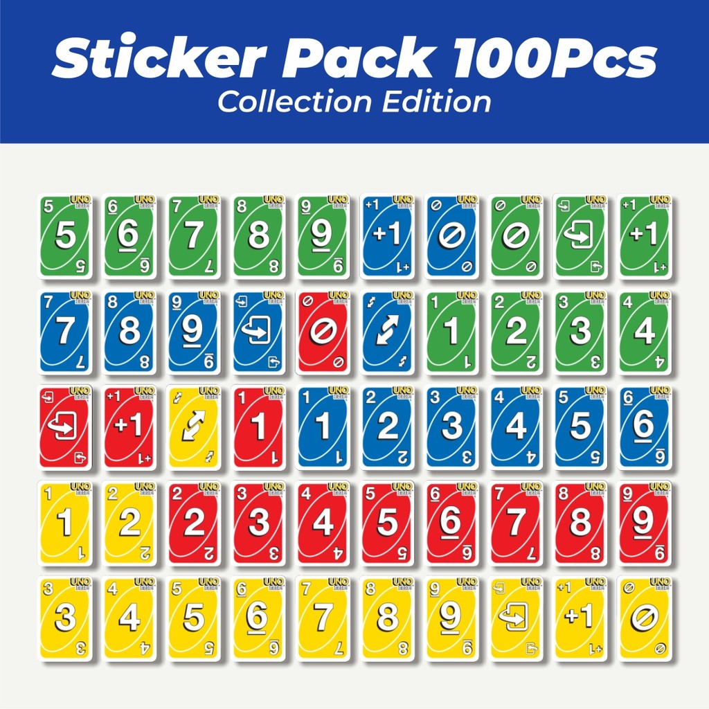 HP Hot Cute UNO V6 Card Game Stickers Waterproof Adhesive Stickers ...