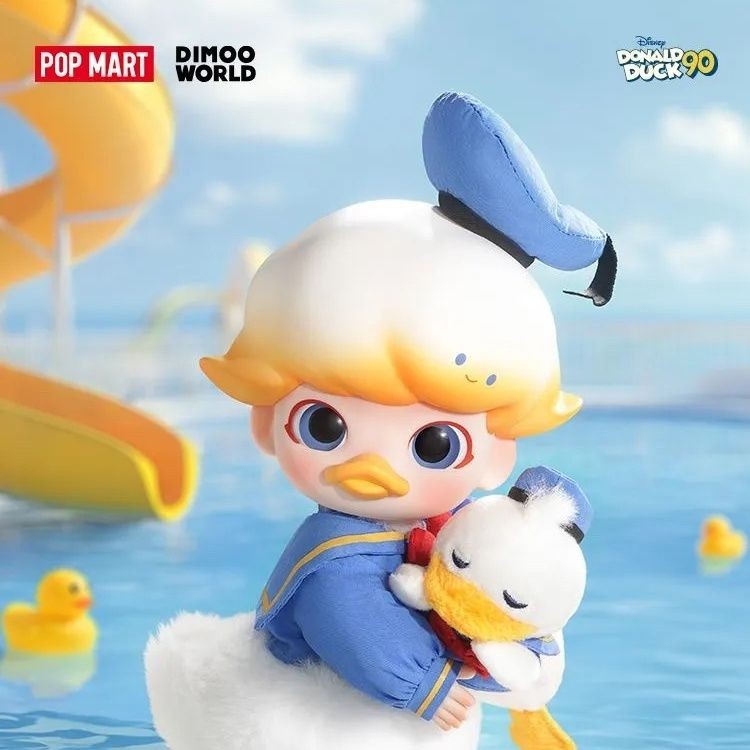 2025 New Product POPMART POPMART DIMOO Donald Duck 1/8 Action Figure ...
