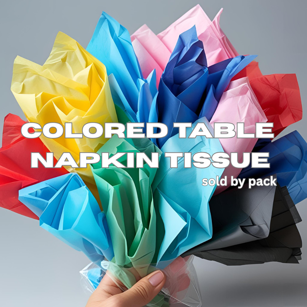 Disposable Multi-Colored Dinner Napkin | Tissue Paper Tableware for ...