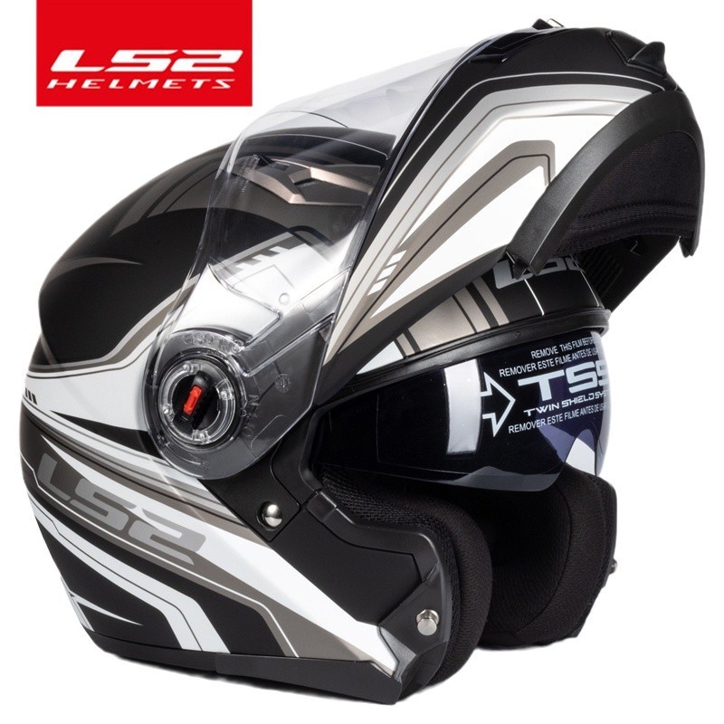 RQ+`Capacete LS2 FF370 Flip up motorcycle helmet LS2 dual lens modular ...