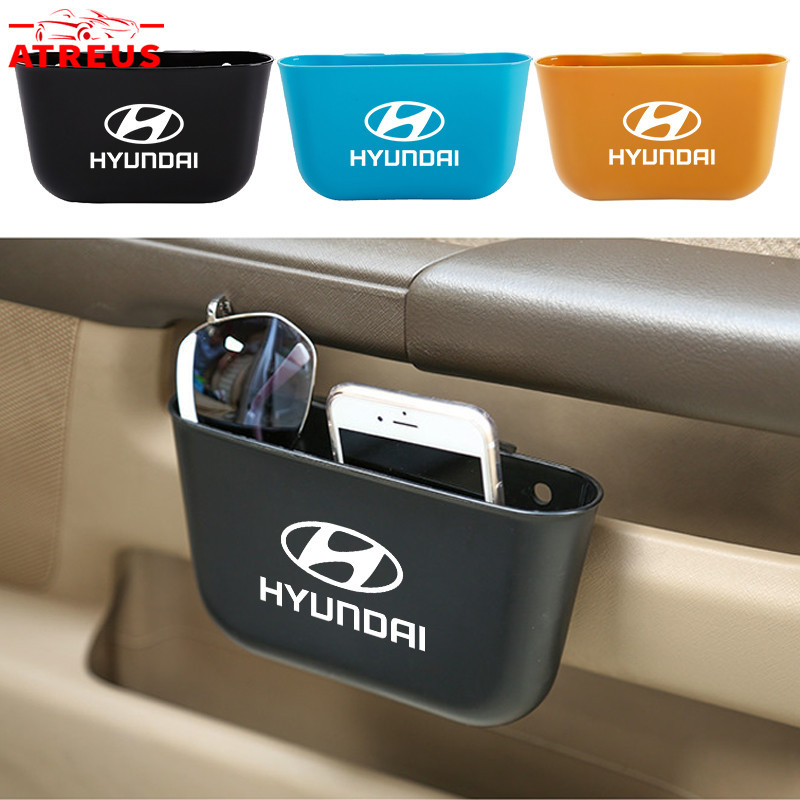 Hyundai Storage Box Car Trash Can Hanging Dustbin Organizer Car Garbage ...