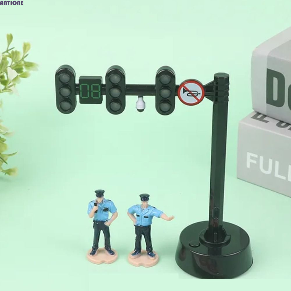 ANTIONE Traffic Toy Light Signs, Safety Model Mini Stop Model Toys ...