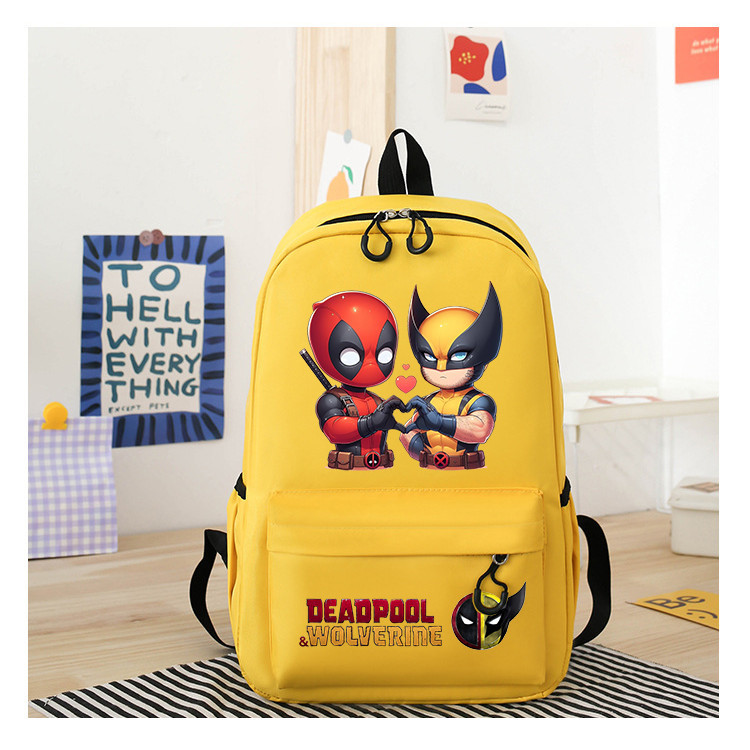 Deadpool vs Wolverine themed new cartoon backpack with high-quality ...