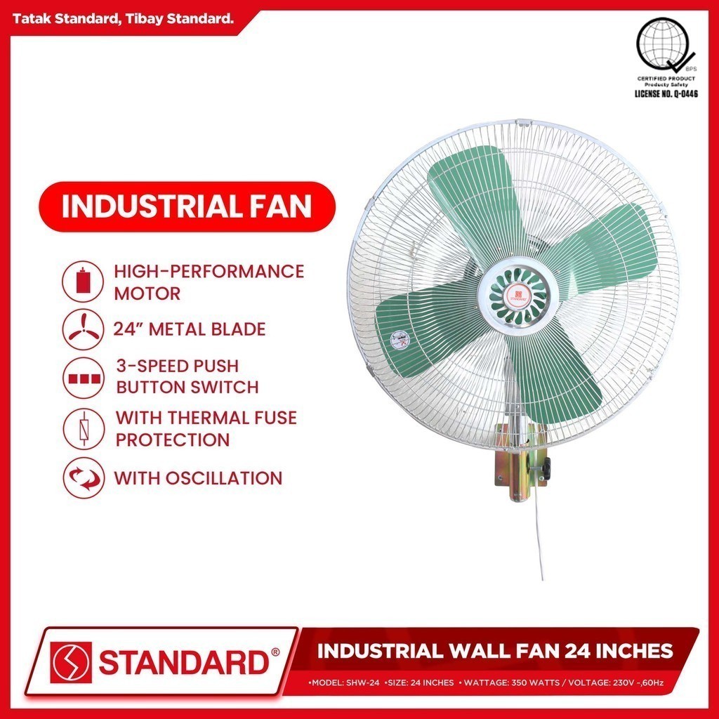 Standard Heavy Duty Industrial Wall Fan 24 Inches 350W | Shopee Philippines