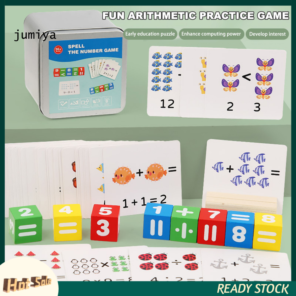 Educational Math Toys Number Learning Flashcards Kids Math Matching ...
