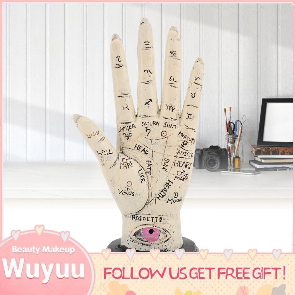 Wuyuu Palm Reading Sculpture Multipurpose Palmistry Hand Statue for ...