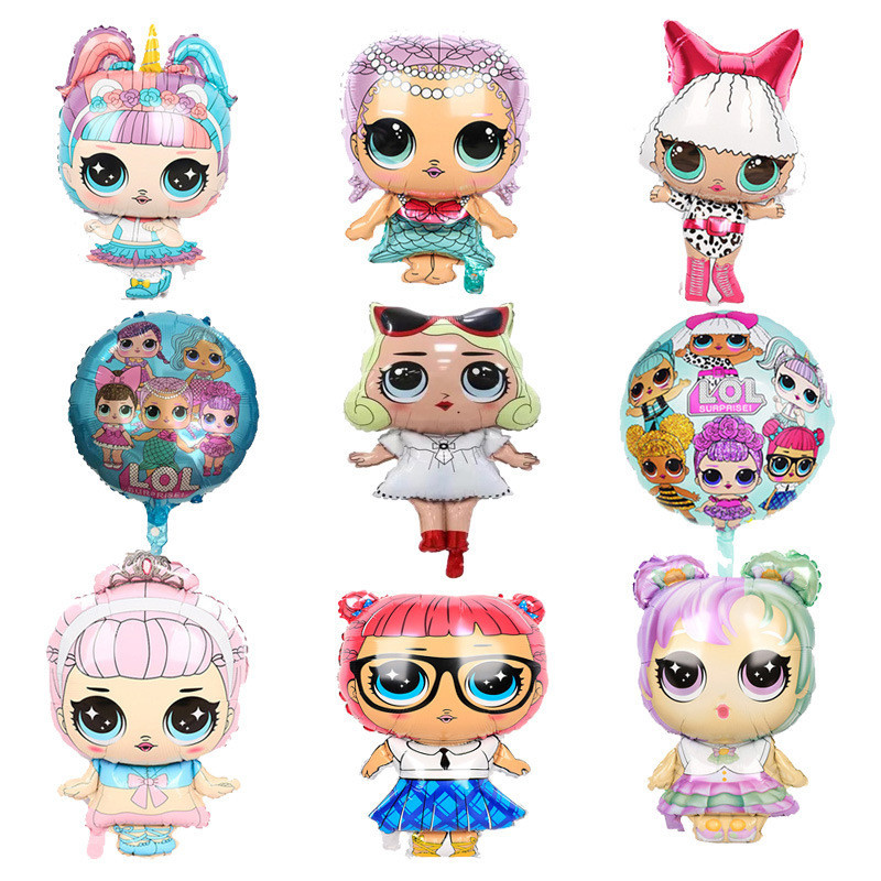 18 inch cartoon shaped LOL surprise doll aluminum film balloon children ...
