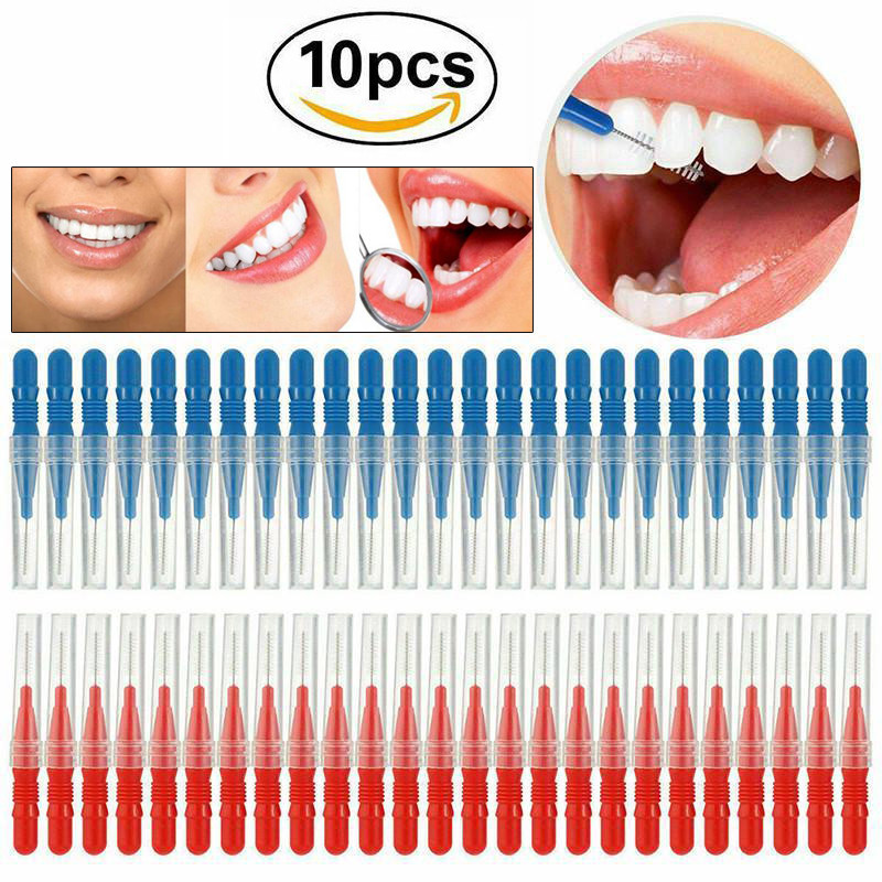 10PCS/lot Silicone Soft Oral Hygiene Dental Toothpick Tooth Pick Brush ...