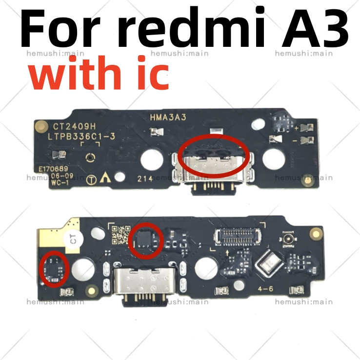 USB Charging charger port board for redmi A3 Mainboard Flex USB Port ...
