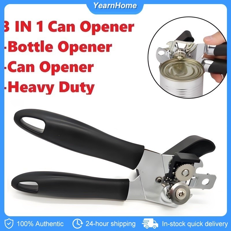 3 In 1 Can Opener Heavy Duty Stainless Steel Professional Tin Can ...