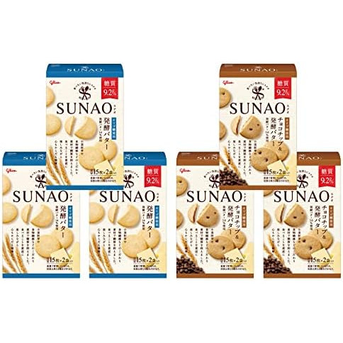 Ezaki Glico SUNAO Sunao Box 2 types x 3 boxes Total 6 pieces (fermented ...