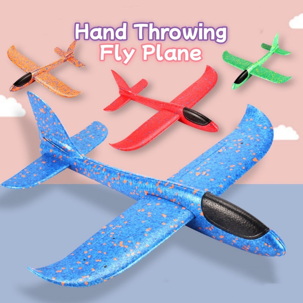 DIY Hand Throwing Aeroplane Foam Fly Plane Kids Flying Flight Toys ...