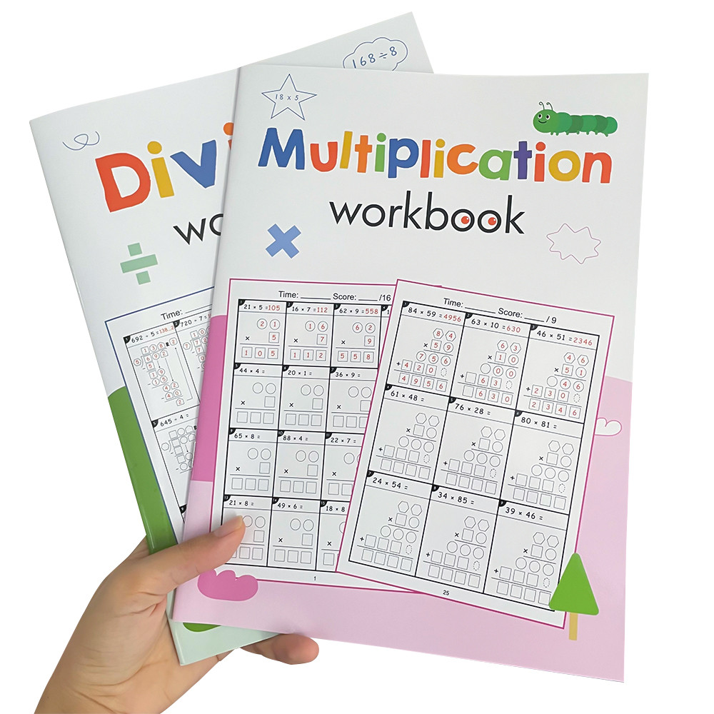 Math Multiplication & Division Workbook With 2-Digit Numbers ...