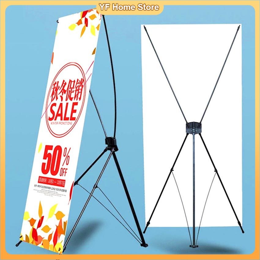 Portable Adjustable Party Banners Stand Tarpaulin Tarp Stand Tripod ...