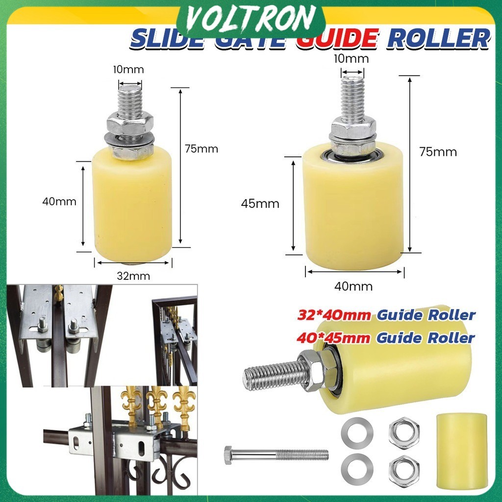 Sliding Gate Top Guide Roller Steel Flat Nylon Roller Gate Door Guiding ...
