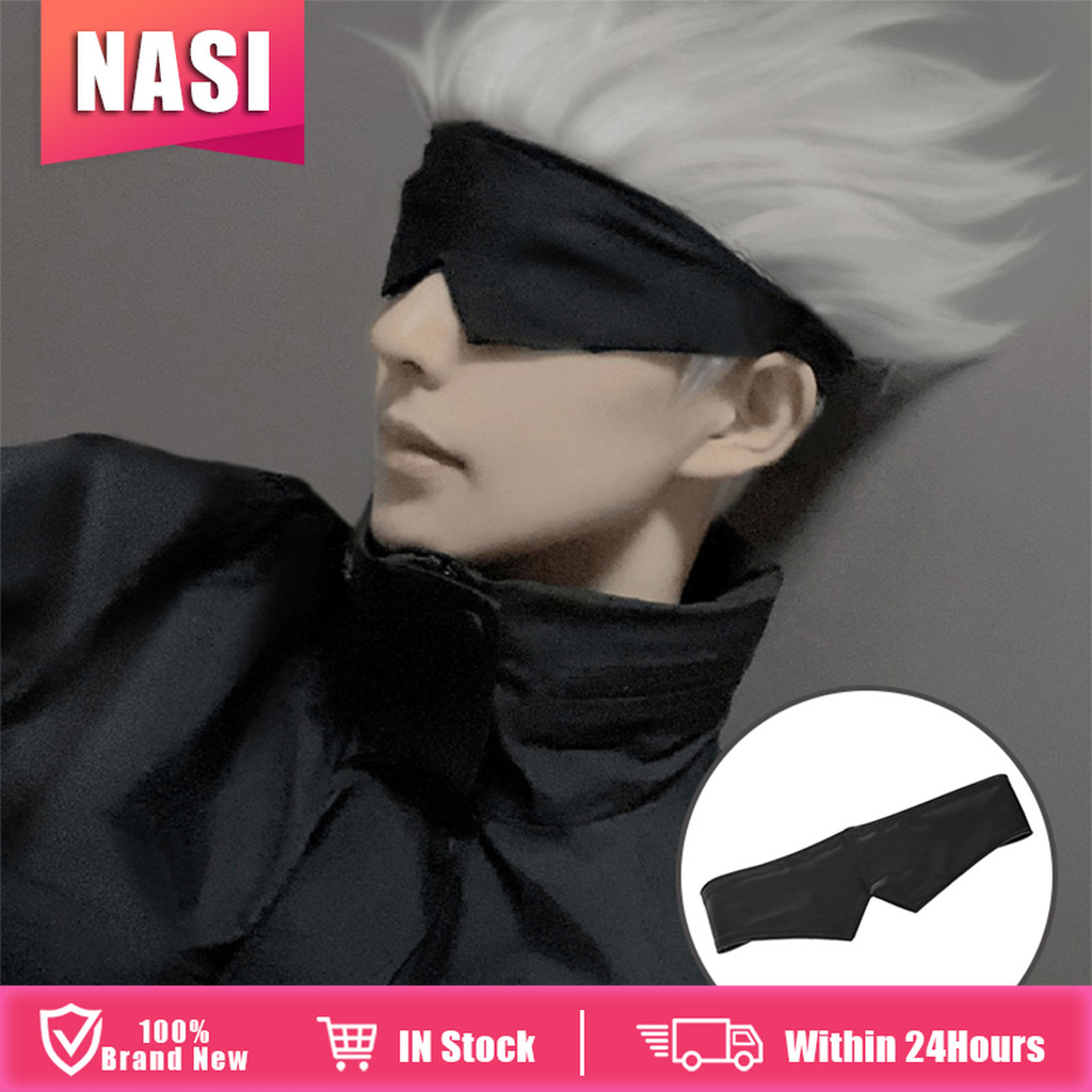 Gojo Mask Anime Cosplay Mask Blindfold Gojo Satoru Blindfold Hair Band ...