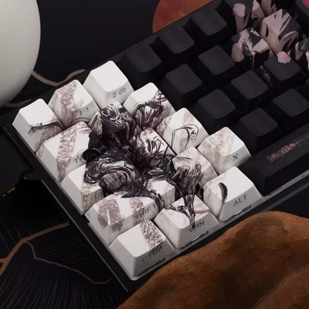 Black Myth: Wukong Keycap Cherry Profile 130 Keys PBT Letter Side ...