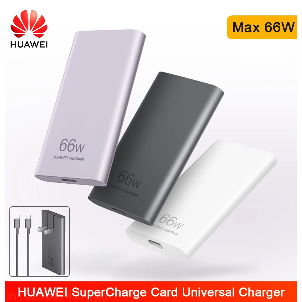 【Original Brand New】HUAWEI Card Universal Charger SuperCharge Max 66W Slim Body PD Fast Charging ...