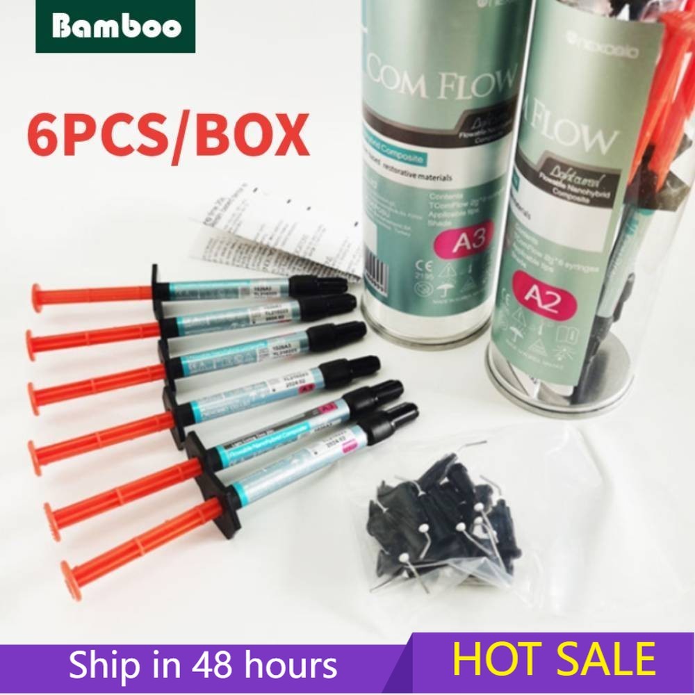 6 P CS Flow Composite Flow able Light Cure Dental Materials Filling ...