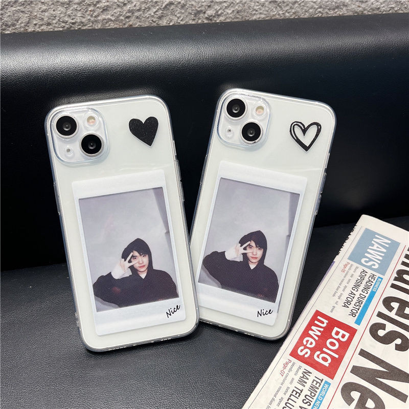 Love Play Polaroid Photo Apple 14/15 Phone Case 13promax Transparent xr ...
