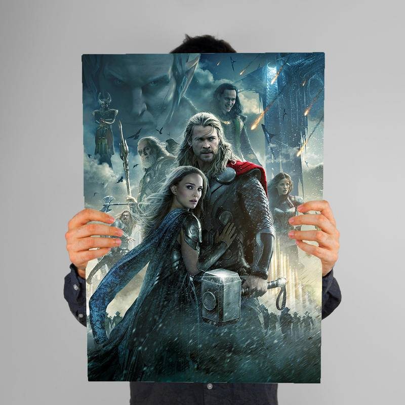 Marvel The Avengers Thor Hanging, No Framed - A Majestic Art Home Wall ...