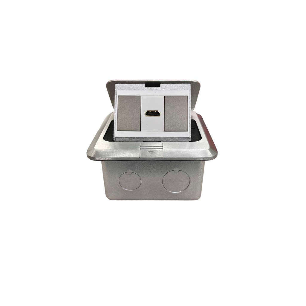 Orbik / T&J Floor Outlet Pop-up HDMI Outlet with Metal Utility Box, Pop ...
