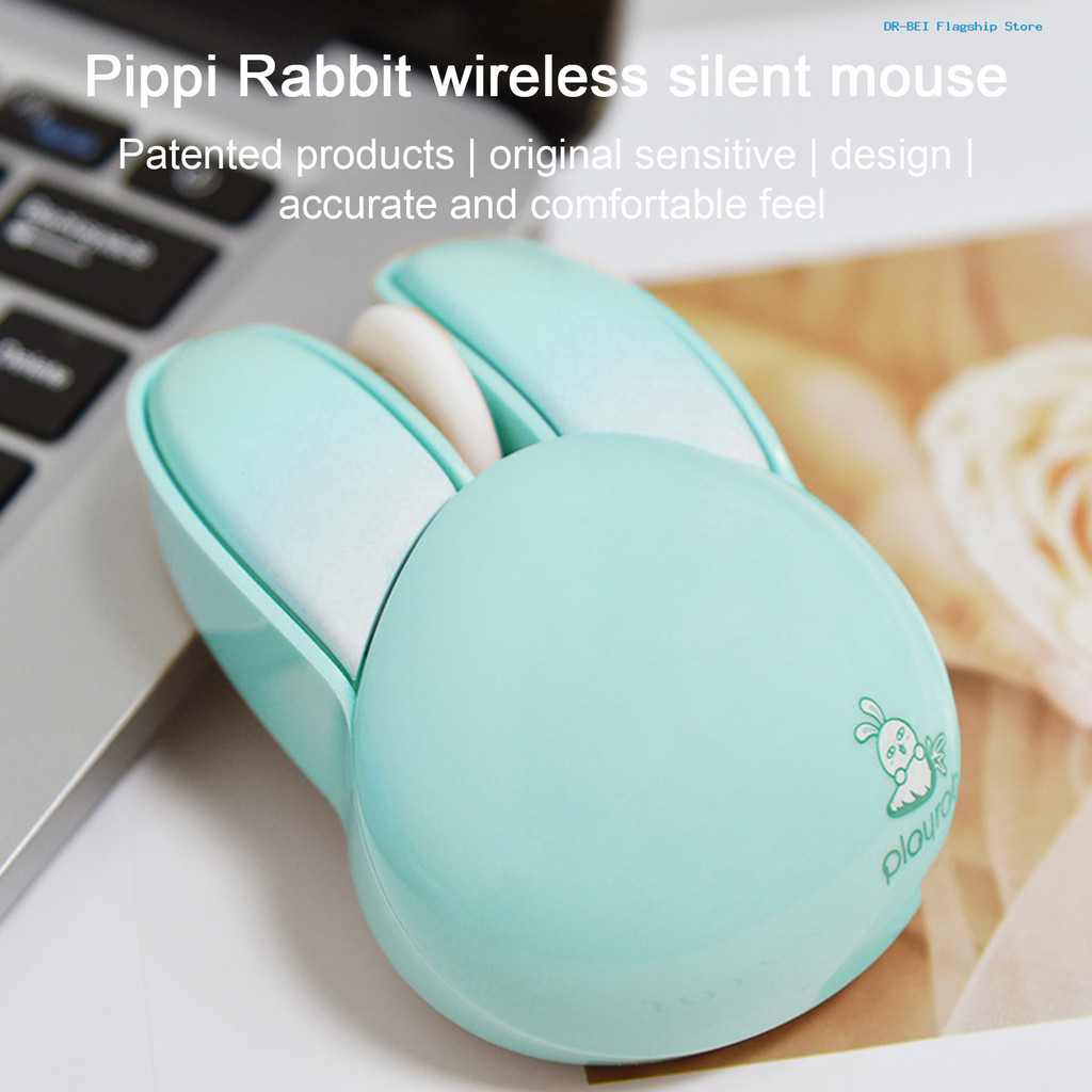 BE-Cute Rabbit Wireless Mouse Ergonomics Cozy Grip 1200 DPI Plug-Play ...