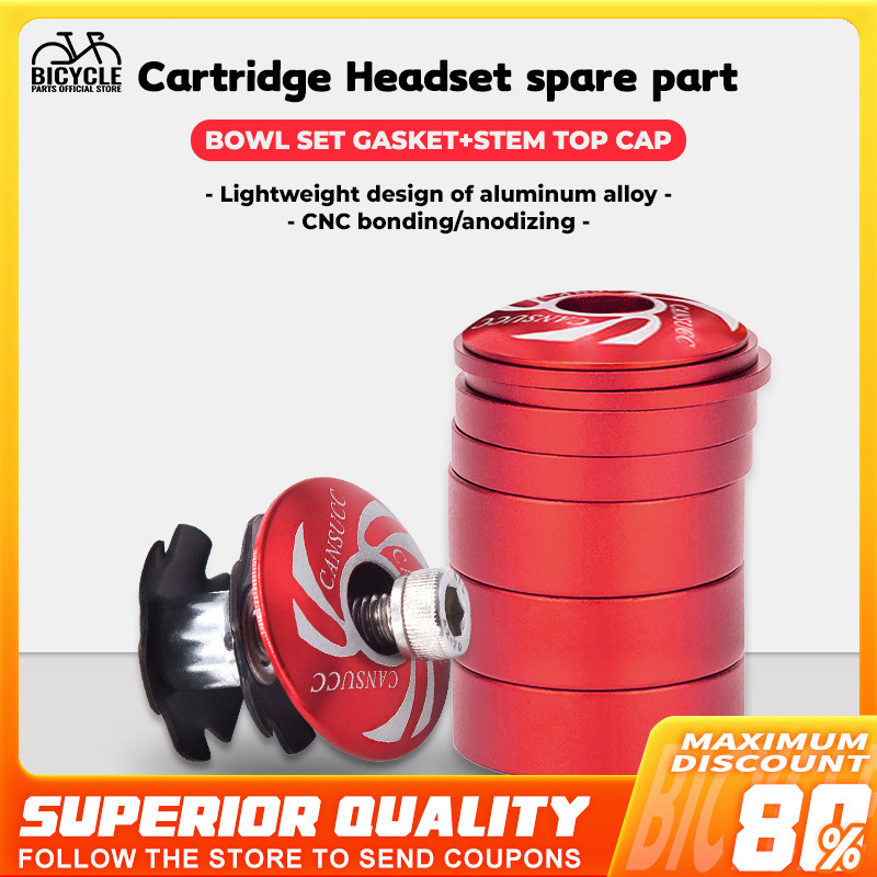 Bike Fork Washer Set Stem Spacers Aluminum Alloy Bicycle Headset Washer ...