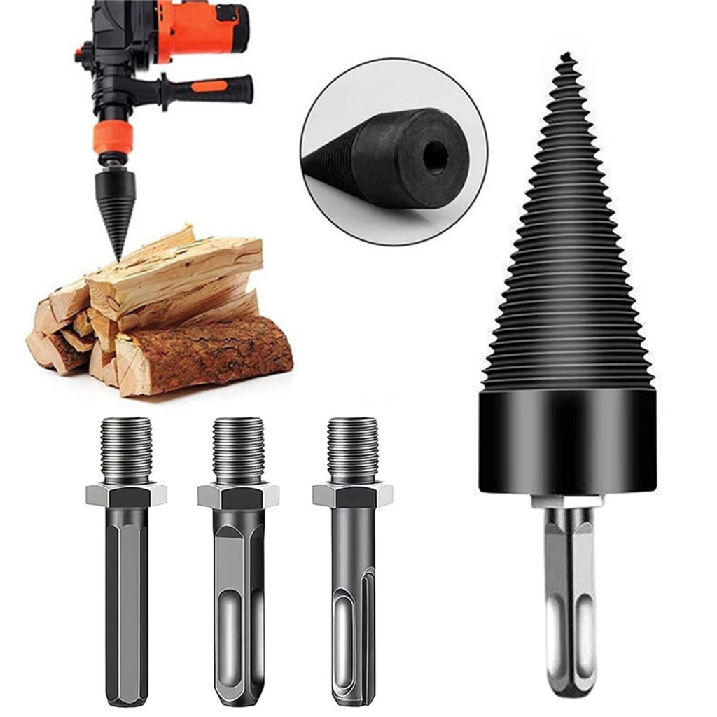 Firewood Drill Bit Hickory Log Splitter Effortlessly Split Wood with ...