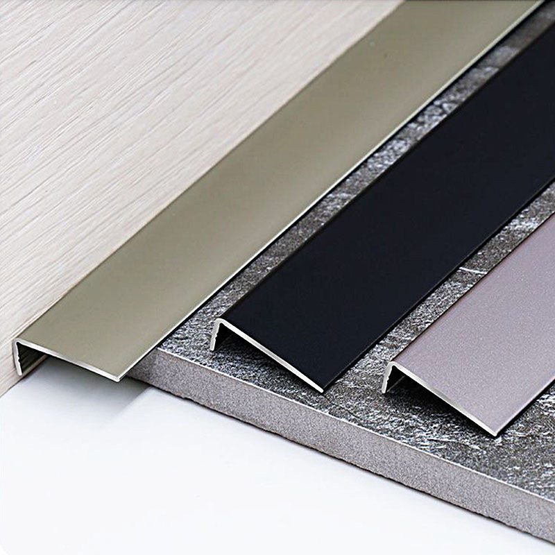 Aluminum alloy edging strip Tile 7-character closing line Wood floor ...
