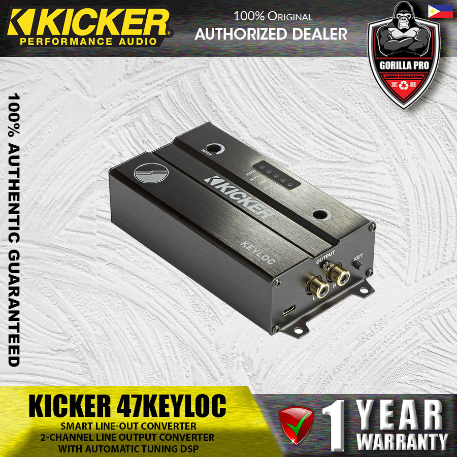 Kicker 47KEYLOC Smart Line-Out Converter | 2-Channel DSP-Controlled ...
