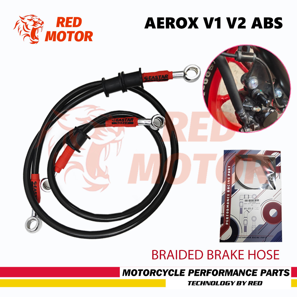 Braided Brake Line Hose Aerox V1 ABS AEROX V2 ABS | Shopee Philippines