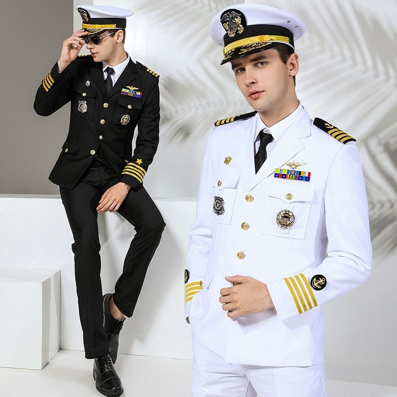 [Quick Shipment] Seaman Uniform Performance Uniform Captain Uniform ...