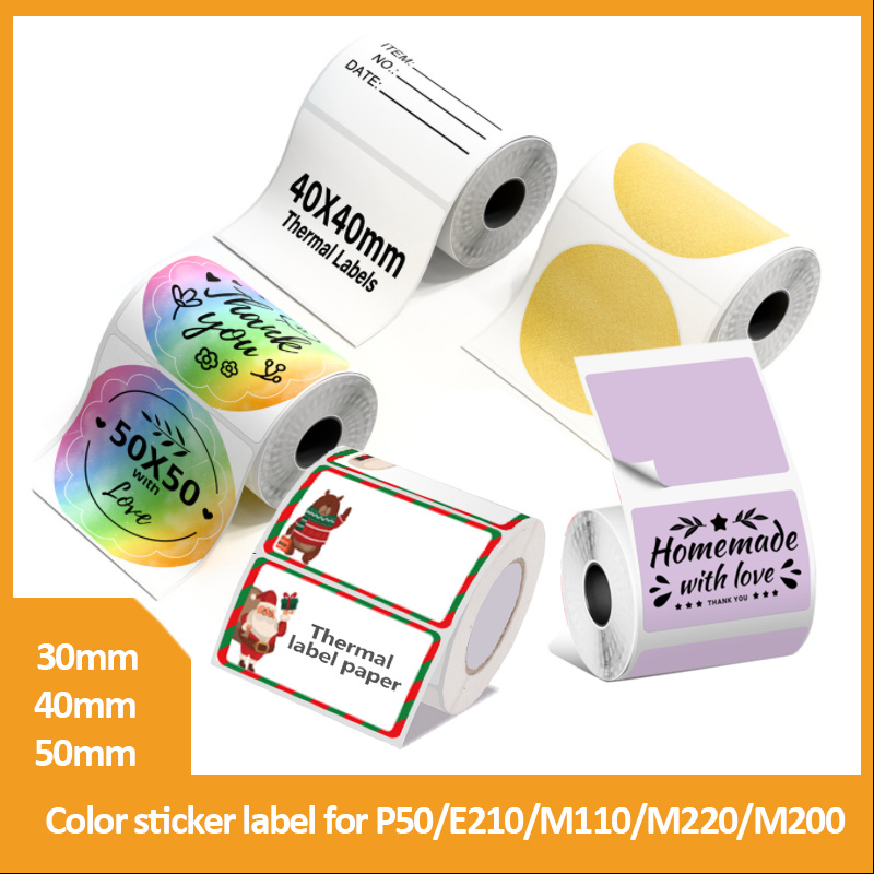 1 roll 20-50mm label thermal sticker for Marklife P50 Phomemo M110 ...