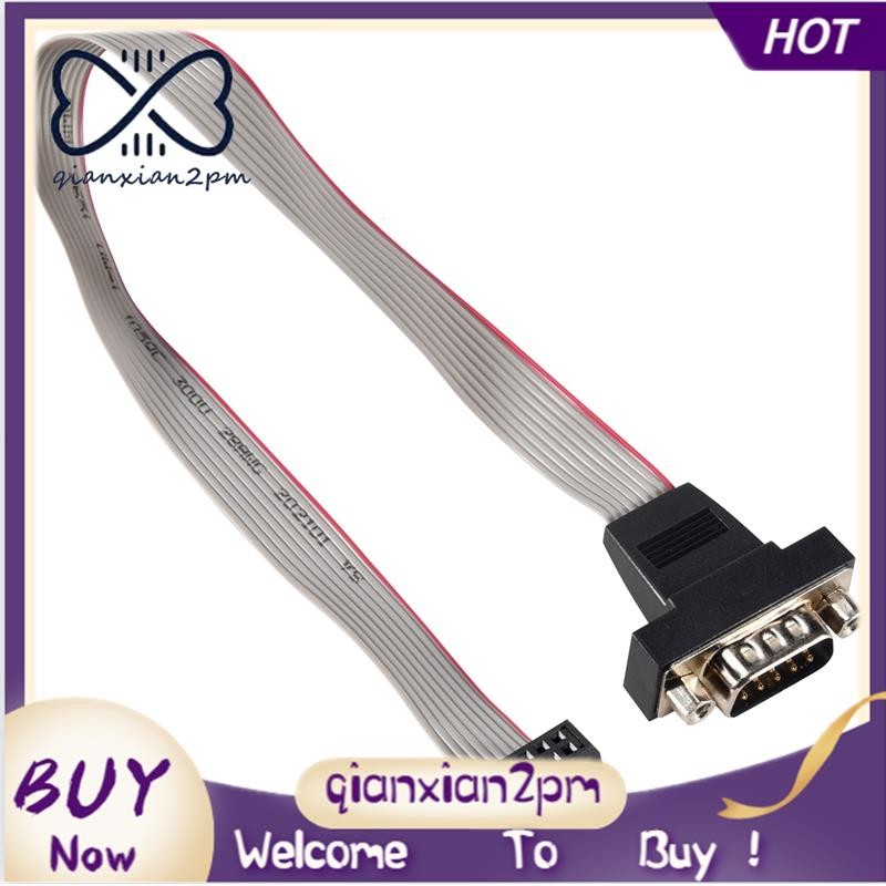 DB9 RS232 To 10 Pin Ribbon Cable Connector Adapter | Shopee Philippines