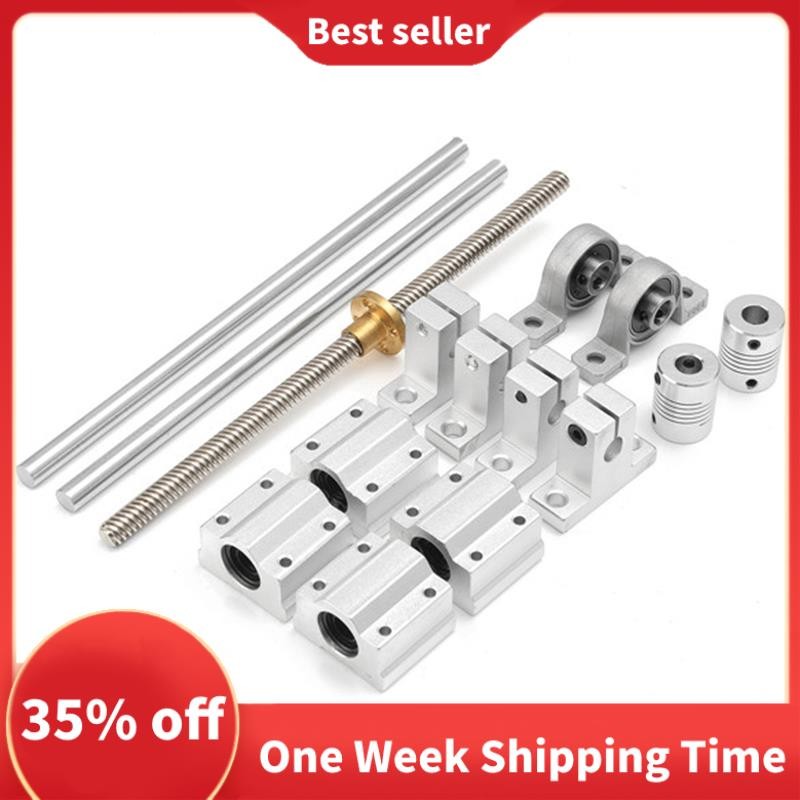 Available 15Pcs 200Mm Optical Axis Guide Bearing Housings Aluminum Rail ...