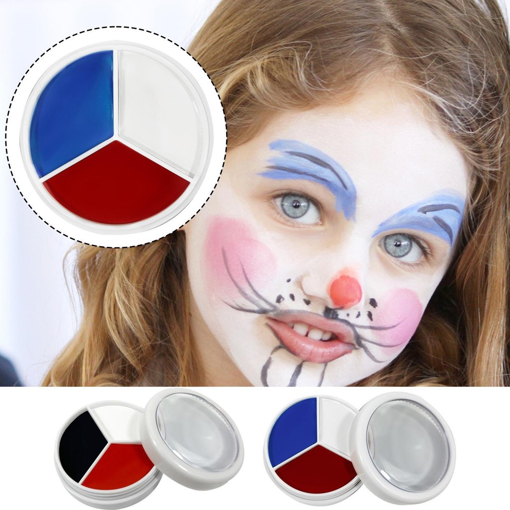 Black White Red Face Body Paint Halloween Body Paint Waterproof Long ...
