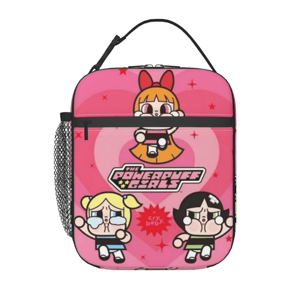 CRYBABY × Powerpuff Girls Series Portable lunchbag Large Capacity ...