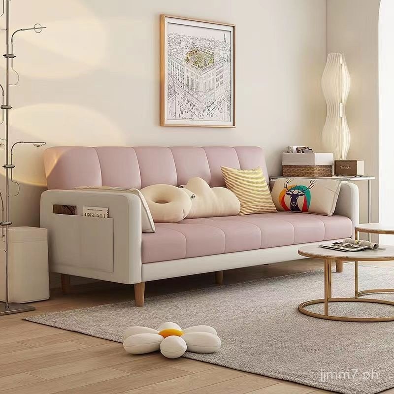 Foldable Multifunctional Dual-Use Sofa Bed with Armrest Living Room ...