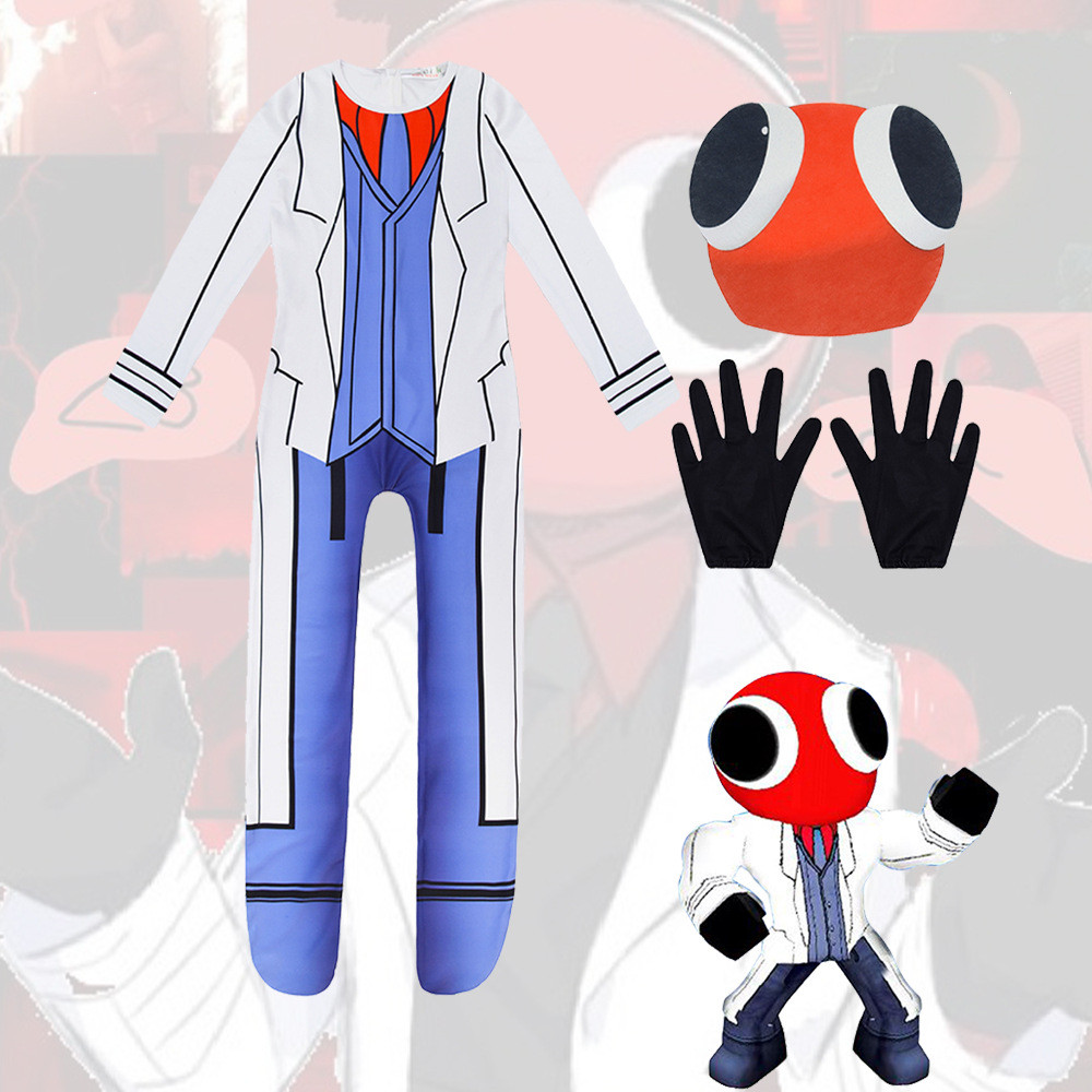 Hs Halloween ROBLOX Red Ant-Man costume Cosplay Jumpsuit Rainbow ...