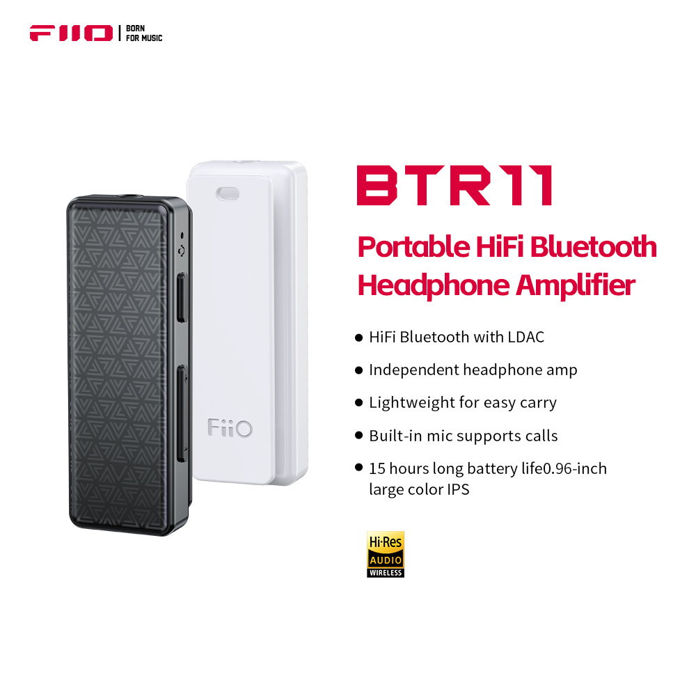 FiiO BTR11 Bluetooth 5.3 Receiver LDAC 3.5mm Wireless Audio Headphone ...