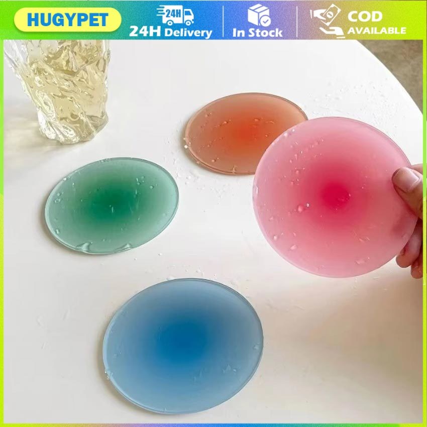 Coasters Gradient Colour Non-slip Acrylic Coaster Photo Prop Bar Cafe ...