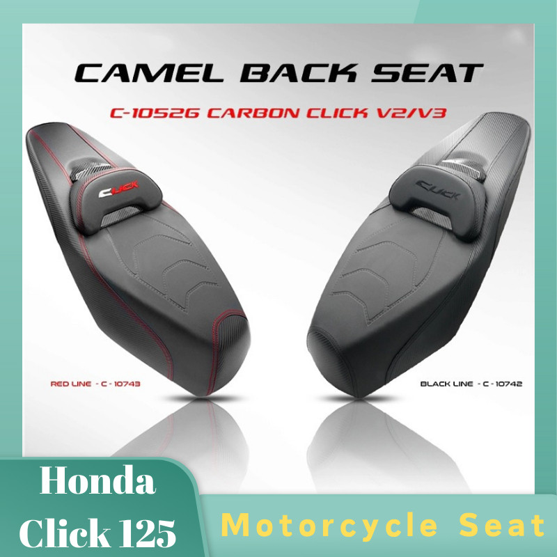 Honda Click 125/v2/v3 Camelback Seat Assy with Embroidered Logo and ...