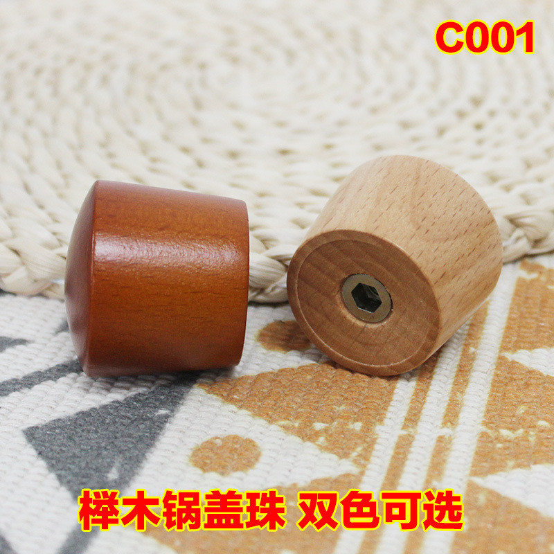 Beech Cook Pan Lid Knob Handle Top Cap Stainless Steel Ceramic Glass ...