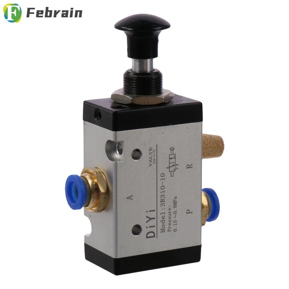 GG+FEBRAIN Pneumatic Solenoid Valve Air Hand 3 Way 3R210-08 Manual Air ...